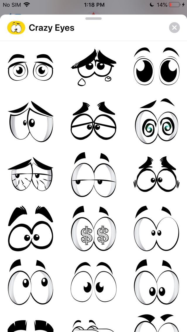 Crazy Eyes Clipart